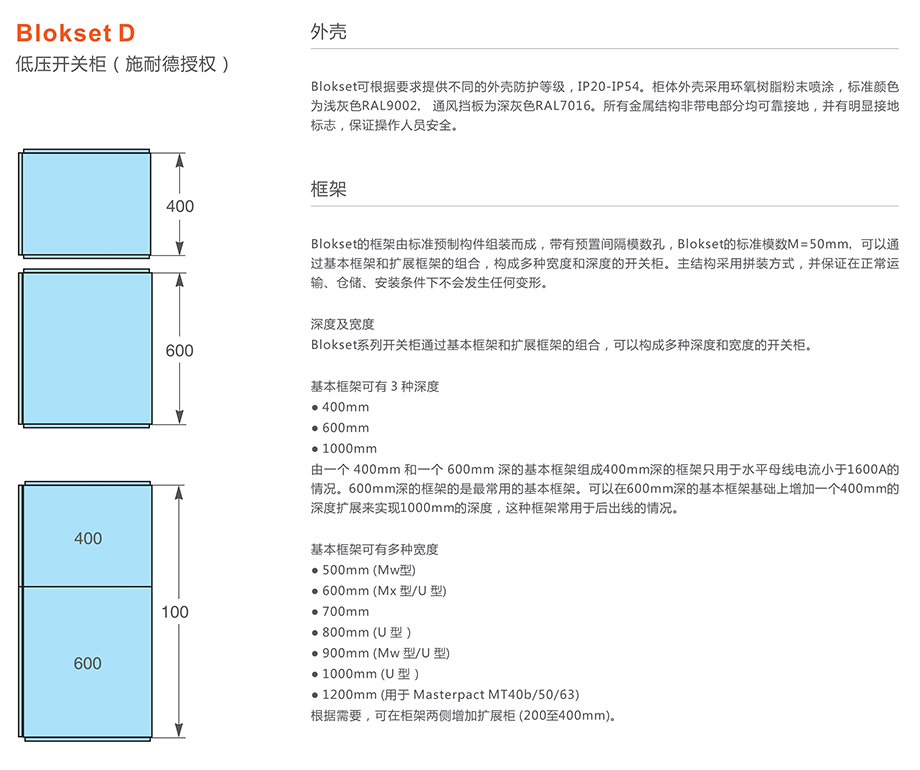 Blokset D低压开关柜Blokset D,低压开关柜,开关柜